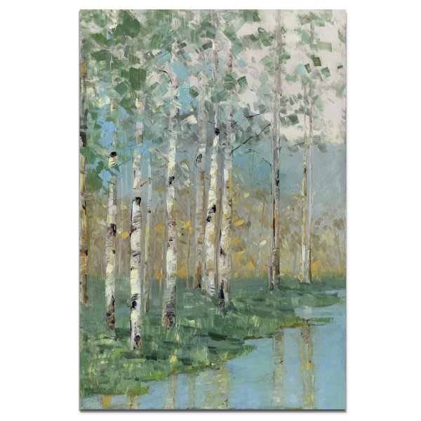 Union Rustic Birch Reflections I On Canvas Print & Reviews | Wayfair