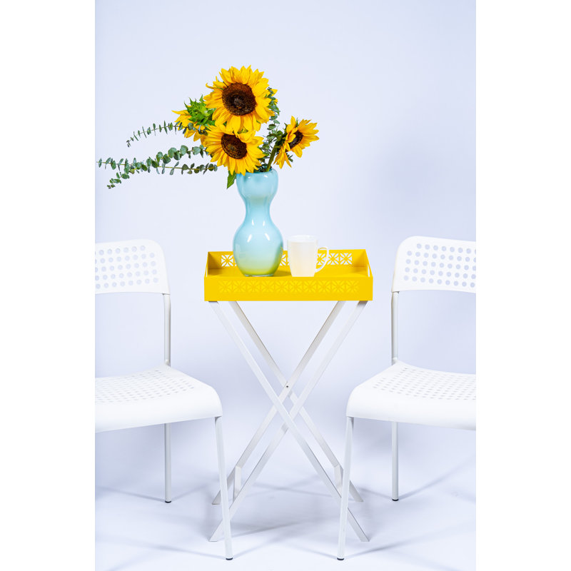 Wrought Studio™ Crupi Breeze Block Butler Table | Wayfair