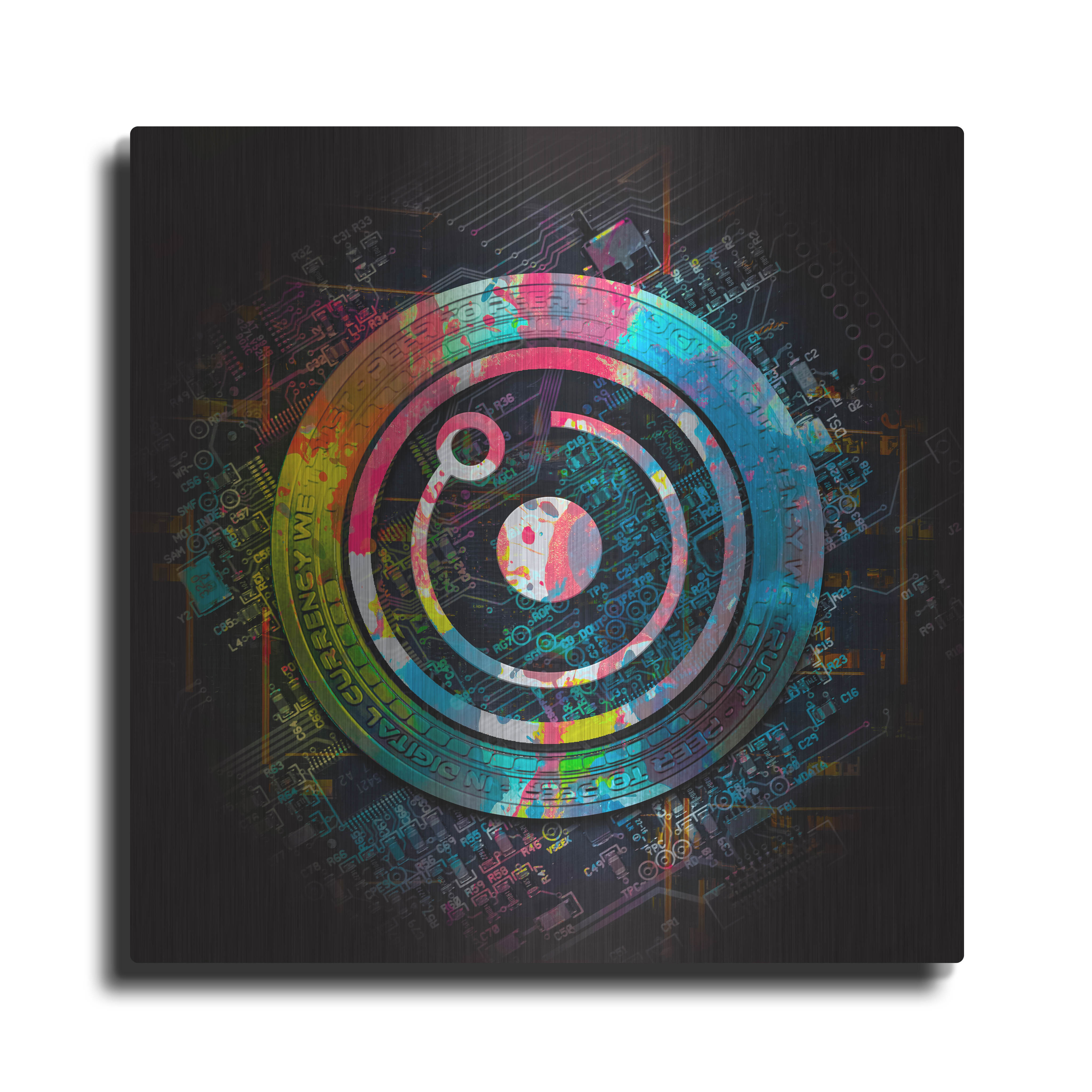 Luxe Metal Art 'Render Crypto Power' By Epic Portf " Render Crypto ...