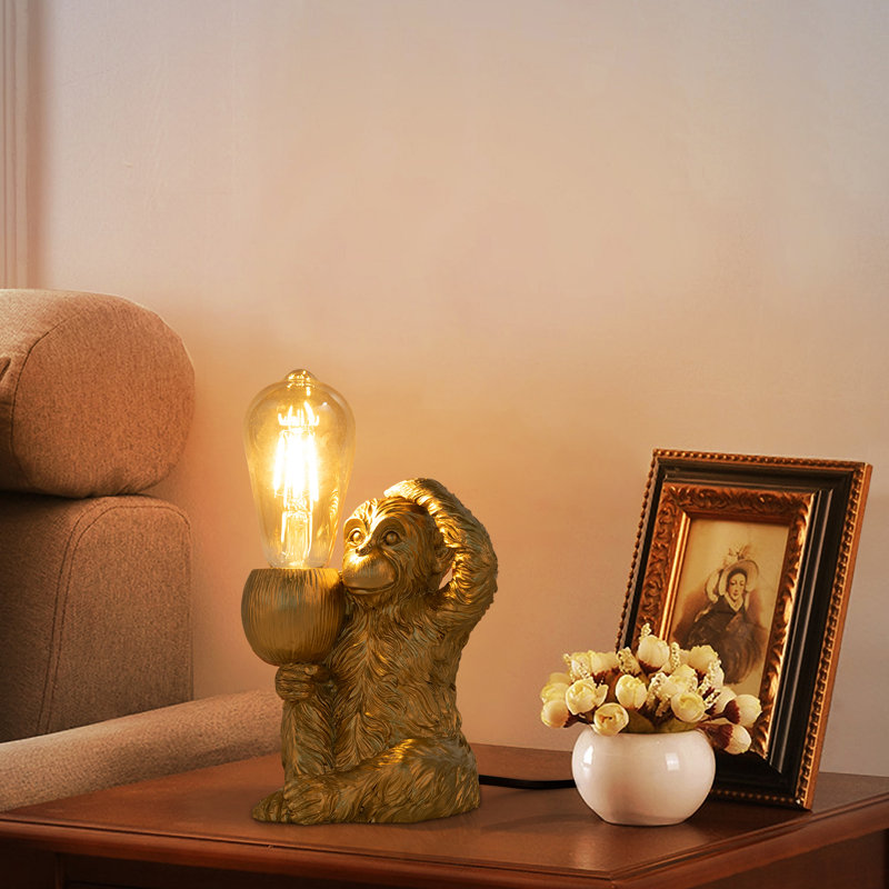 Trinx Modern Monkey Table Light Retro Resin Lamp & Reviews | Wayfair