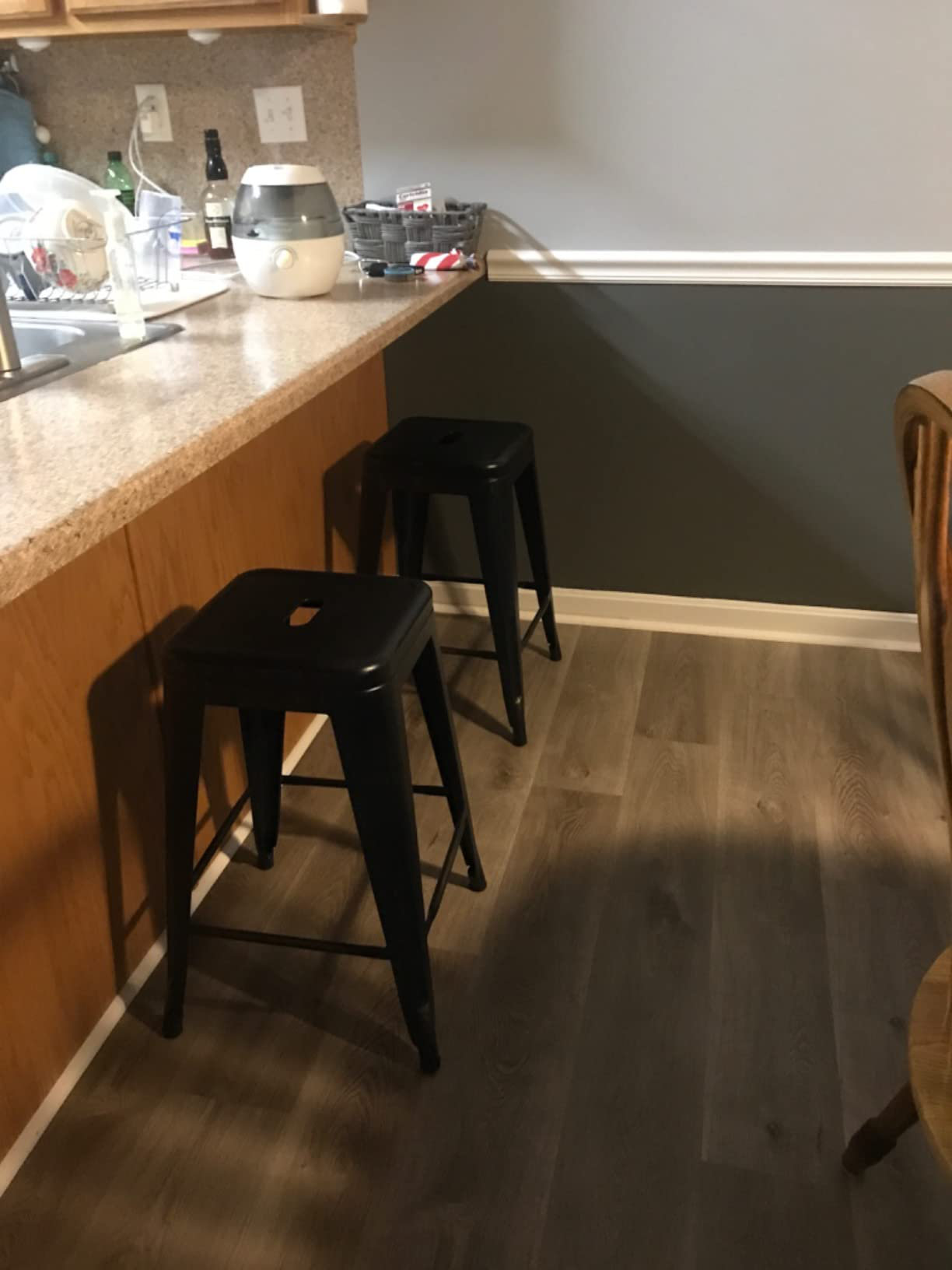 Williston Forge Backless Metal Barstools, Modern Industrial Light Weight Stackable Counter ...