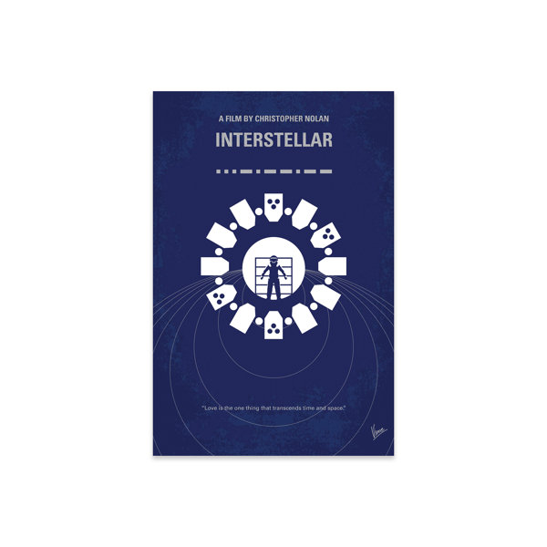 iCanvas Interstellar Minimal Movie by Chungkong - No Frame Print | Wayfair