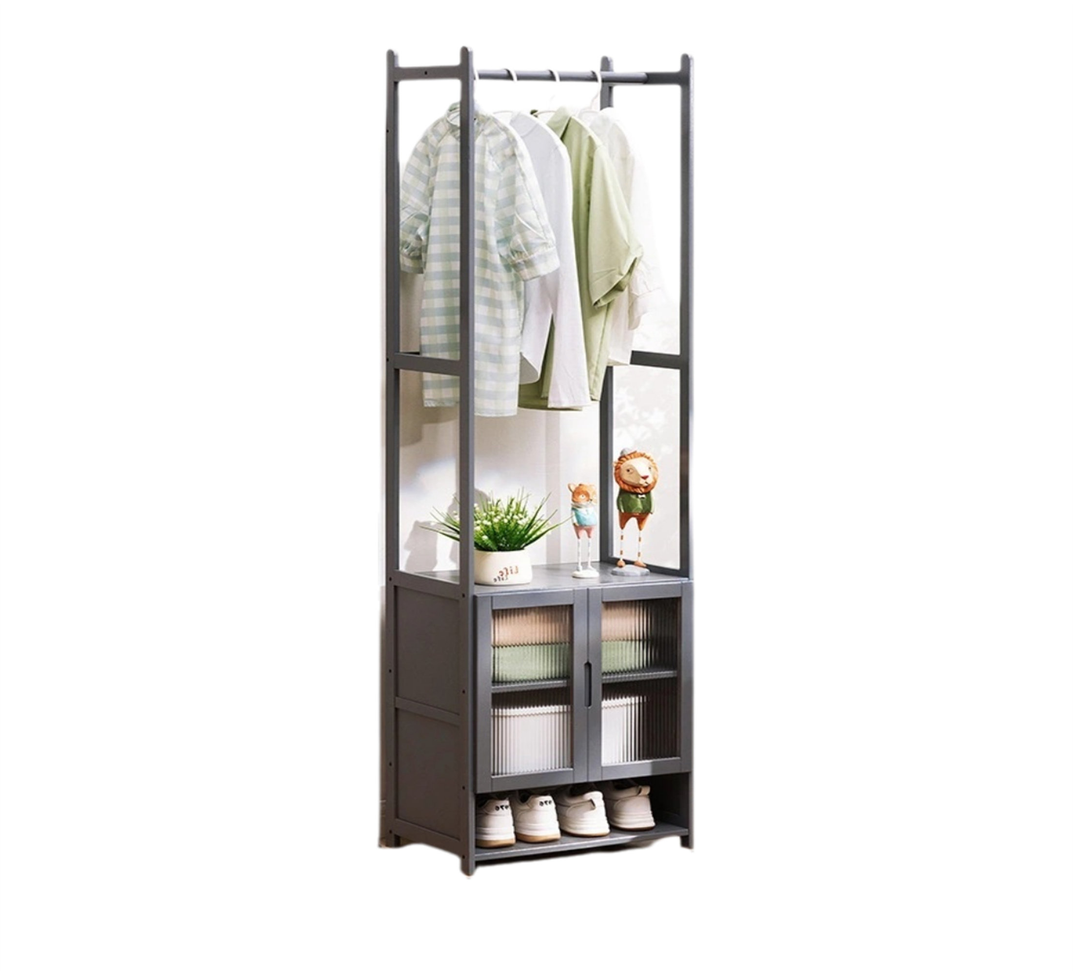 George Oliver Cloak Rack Bedroom Vertical Simple Hanging Racks ...