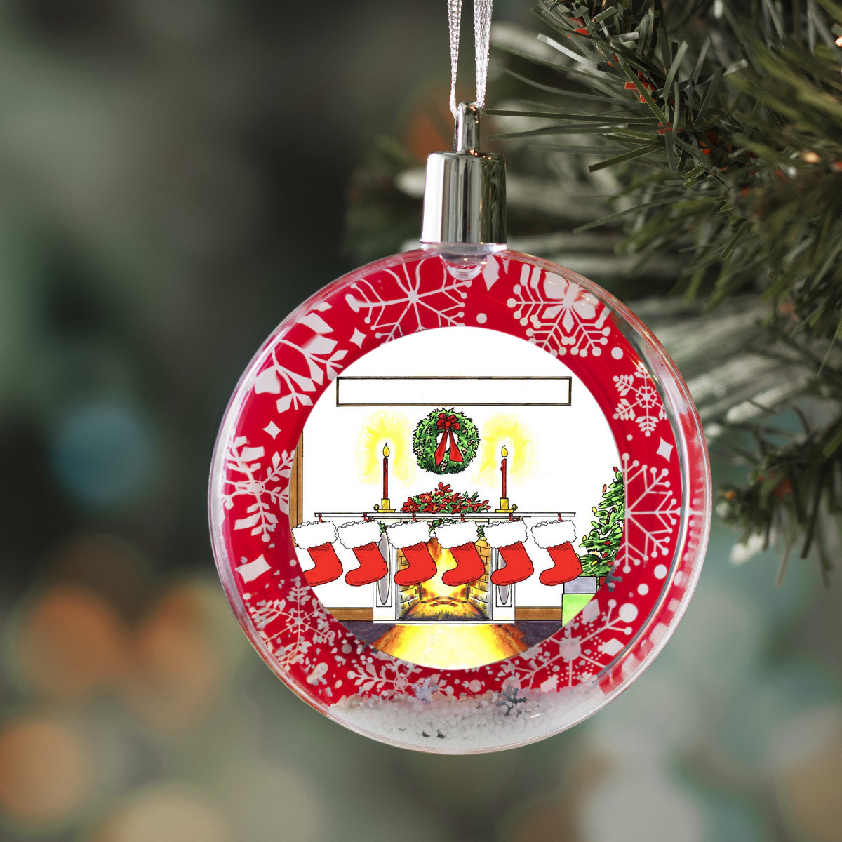 Printed Perfection Personalized Christmas Stocking - 6 Christmas Snow ...