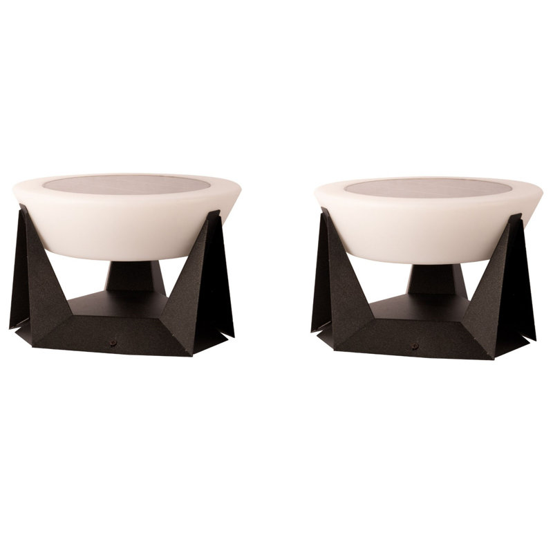 EP Designlab LLC 2-Pack Dimmable Waterproof Solar-powered Post Light 14 ...