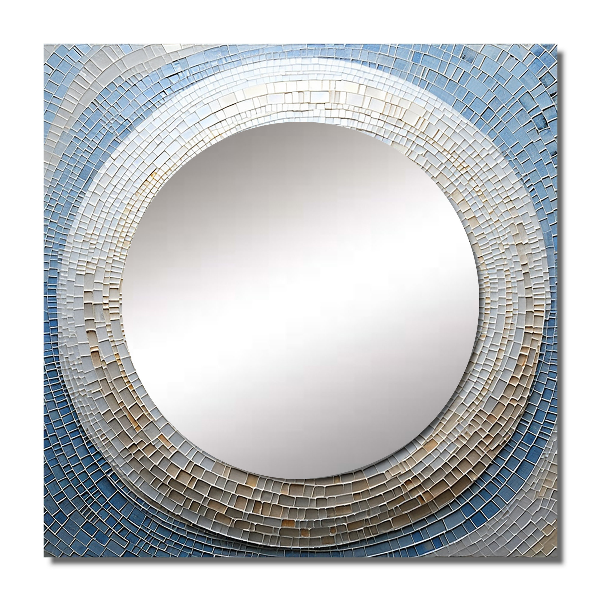 East Urban Home Kyeir - Nautilus Large Square Mirror For Wall Art Decor ...