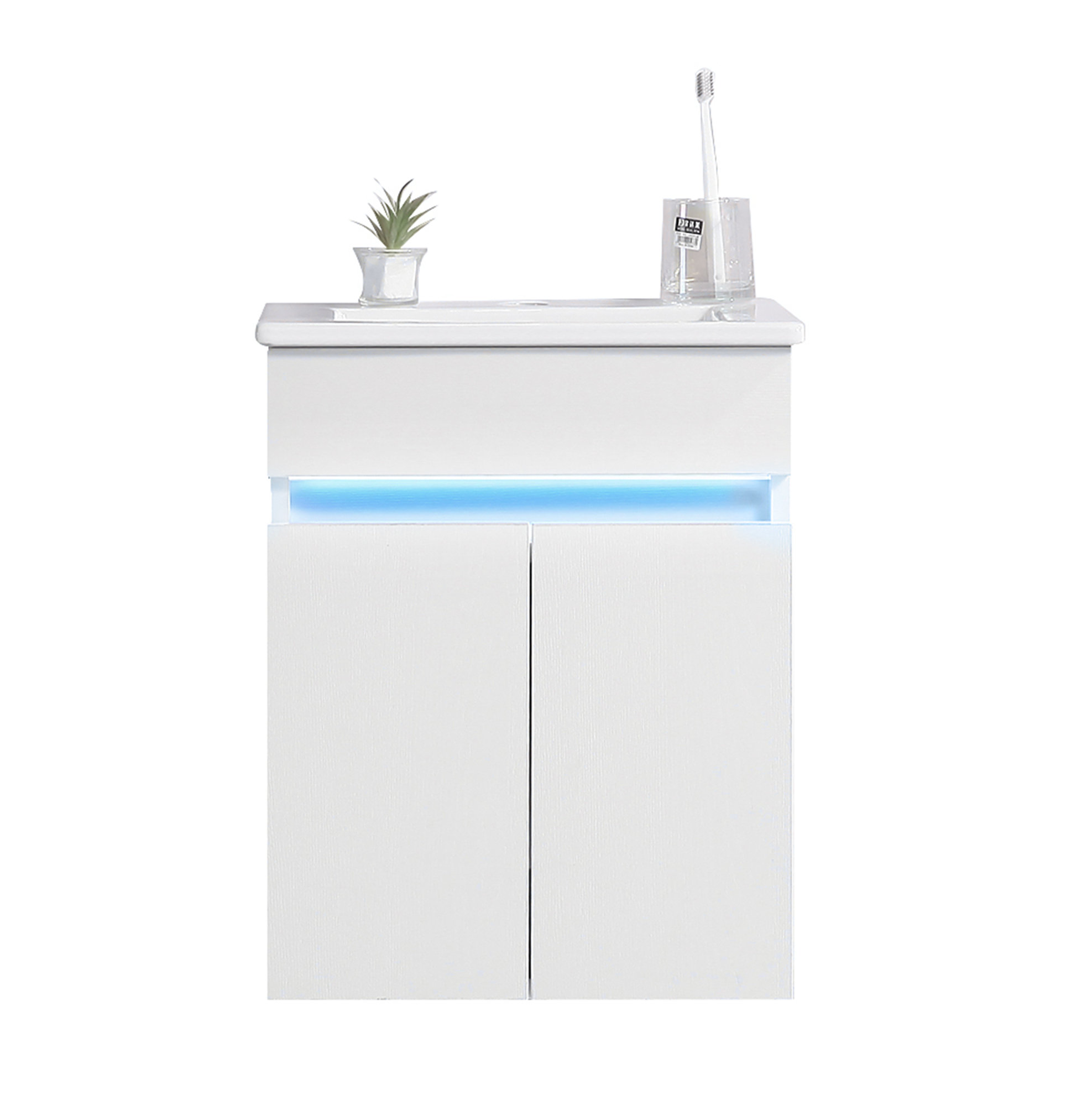Ivy Bronx 16" Bathroom Vanity with Sink,radar sensing light,Large Space ...