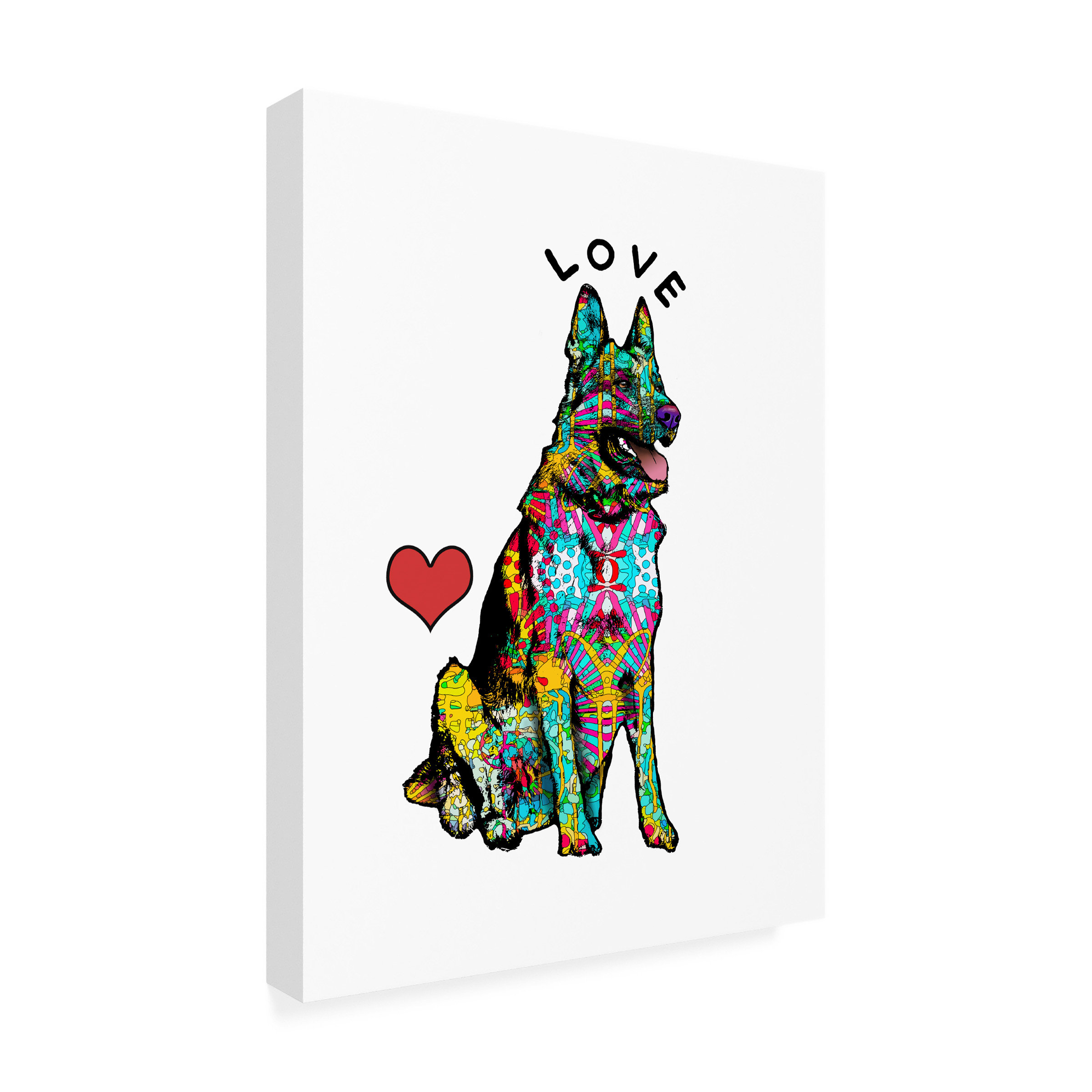 Wildon Home® Quanda Love Shepherd On Canvas Print | Wayfair