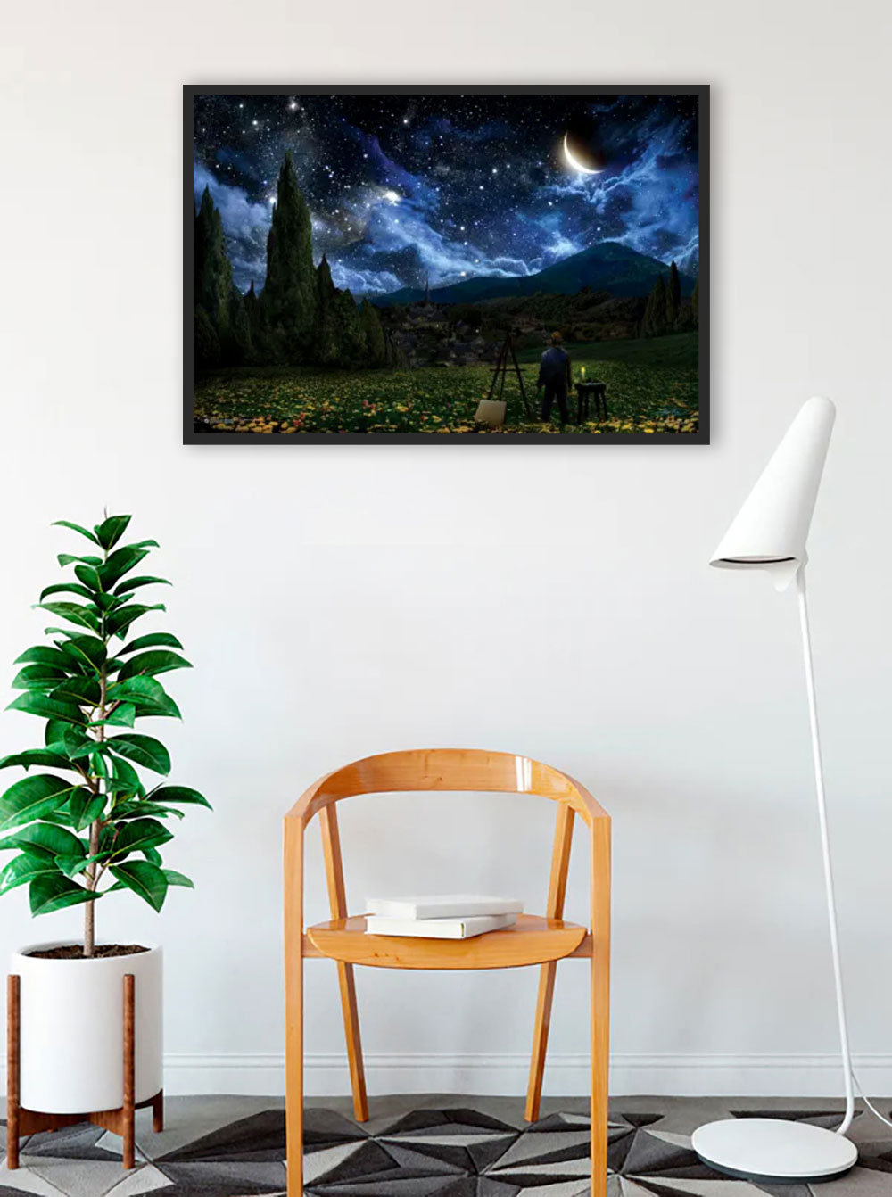 Vault W Artwork Starry Night Framed On Poster Paper Print | Wayfair