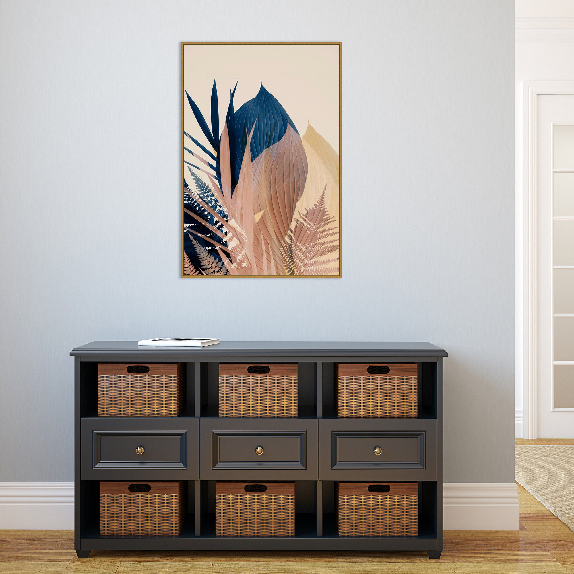 Bayou Breeze Pastel Jungle Plants 3 By Ian Winstanley Framed Canvas ...