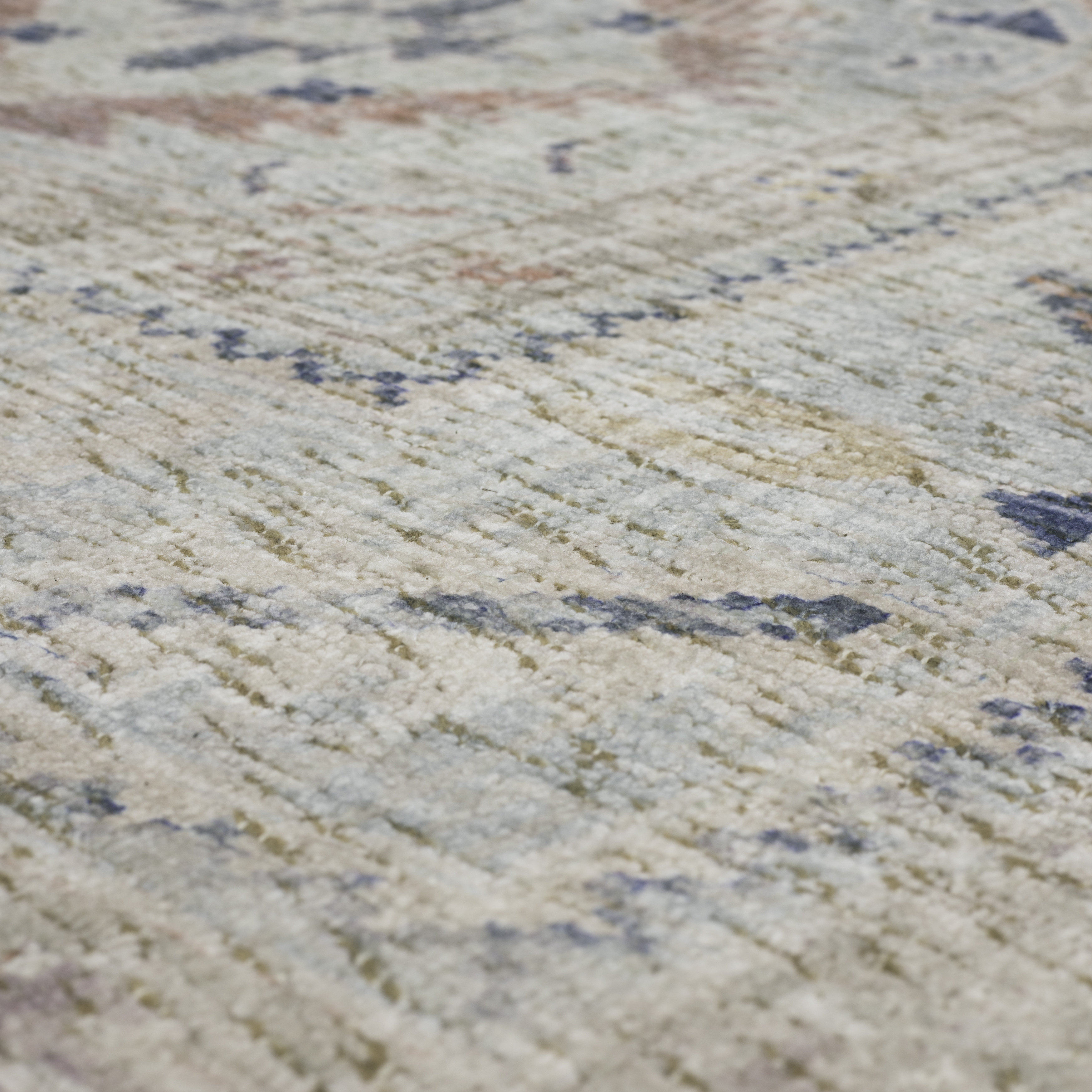 Karastan Kismu Geometric Machine Woven Polyester Area Rug in Brown/Gray ...