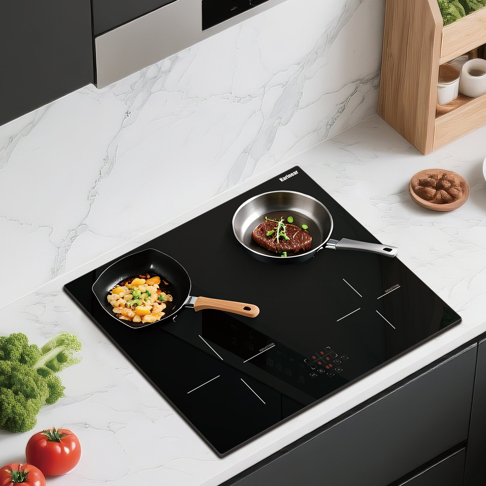 Karinear Induction Cooker Electric Induction 4-Burner Electric Stove ...