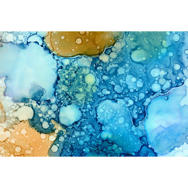 Wrought Studio Fitrat Alcohol Ink Pattern On Canvas | Wayfair