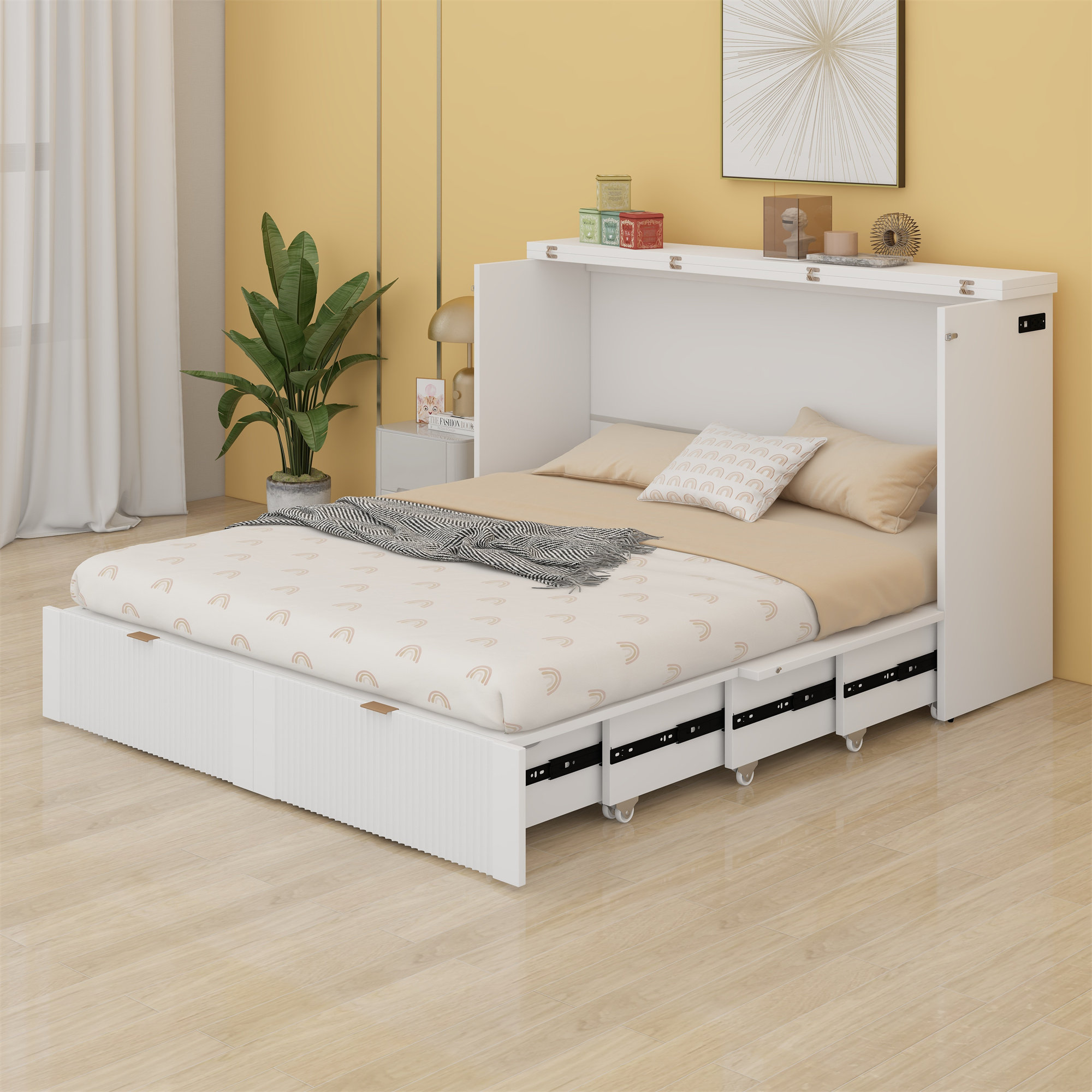 Red Barrel Studio® Cecia Murphy Storage Bed | Wayfair
