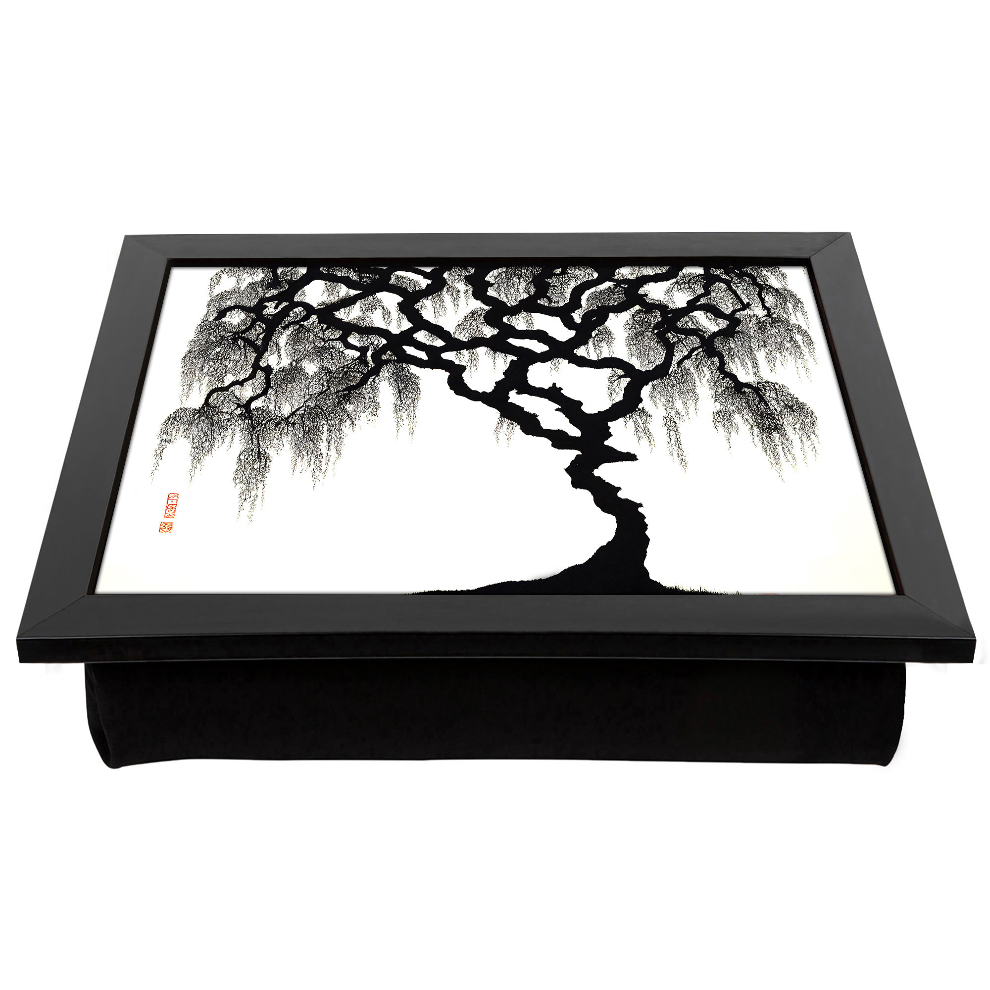 Metro Lane Resplendent Weeping Willow Tree Lap Tray with Cushion ...