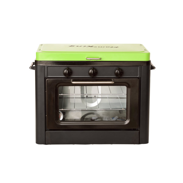 Flame King Portable Outdoor Propane Oven Stove Combo for Camping, RV ...