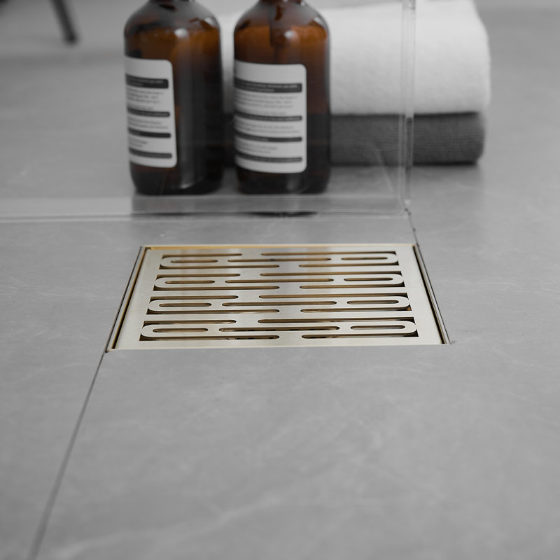 VIBRANTBATH Stainless Steel Grid Shower Drain & Reviews | Wayfair