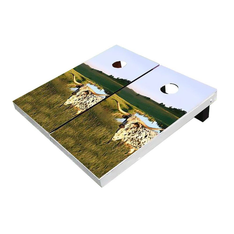 Skip's Garage 2' X 3' Long Horn Cornhole Boards | Wayfair