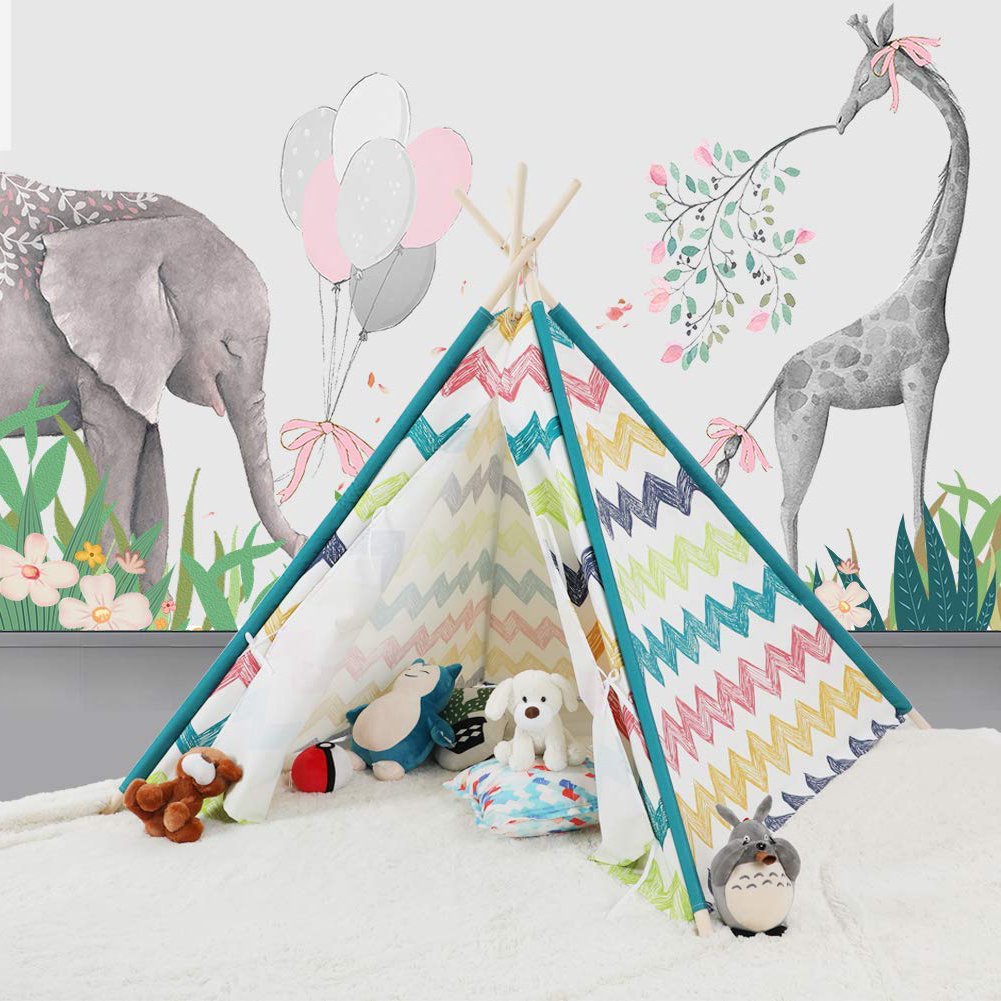 Redwood Rover Marcy Children Triangular Play Tent with Carrying Bag ...