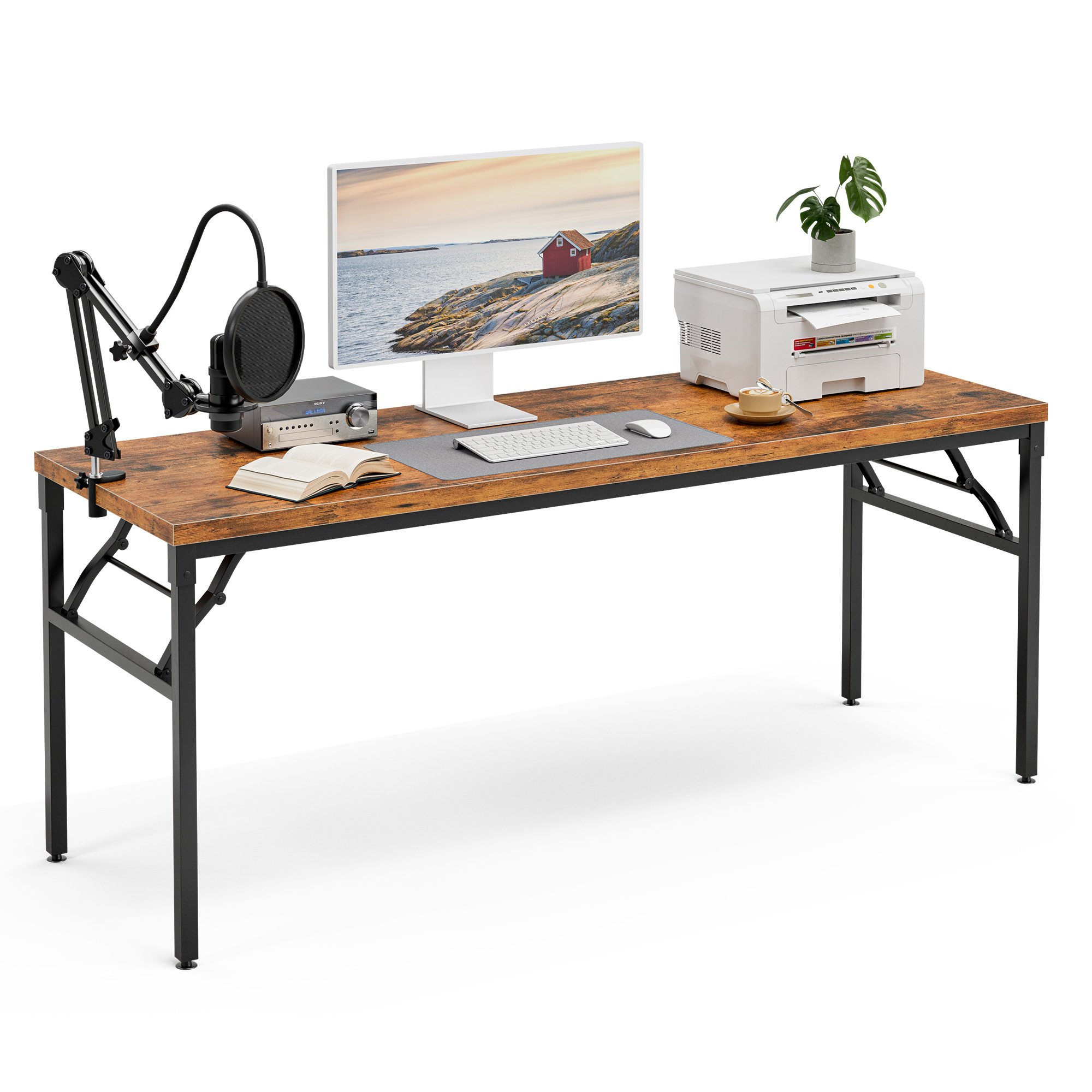 Ebern Designs Mairah Rectangle Computer Desk & Reviews | Wayfair