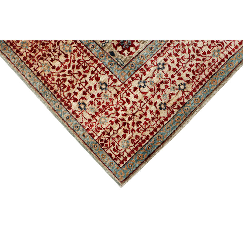 Bokara Rug Co., Inc. Aryana Handwoven High-Quality Red/Blue/Ivory Area ...