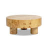 Millwood Pines Dominie 35.5" Round Pillar Leg Coffee Table, Warm ...
