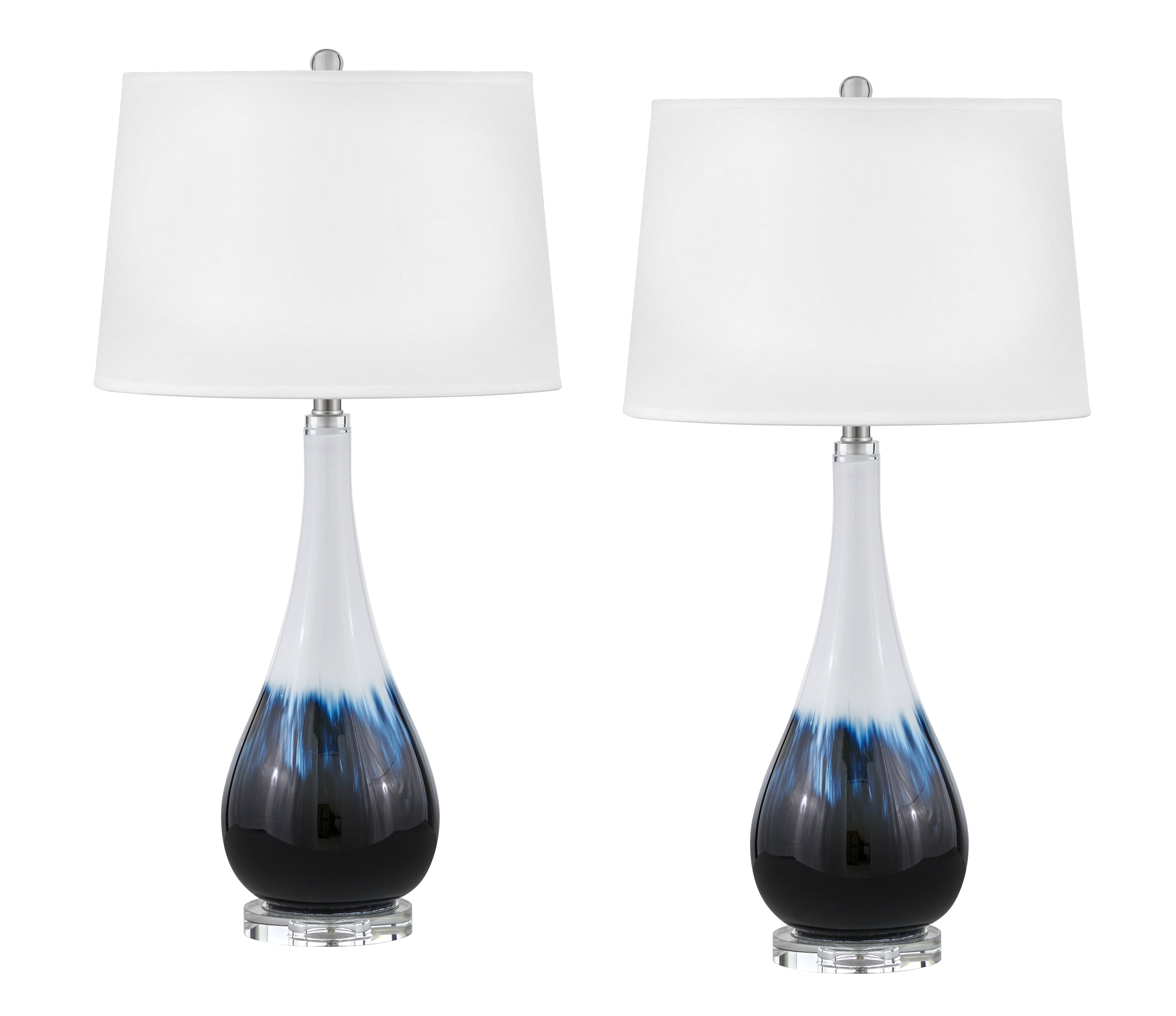 Medallion Lighting Glass USB Table Lamp | Wayfair