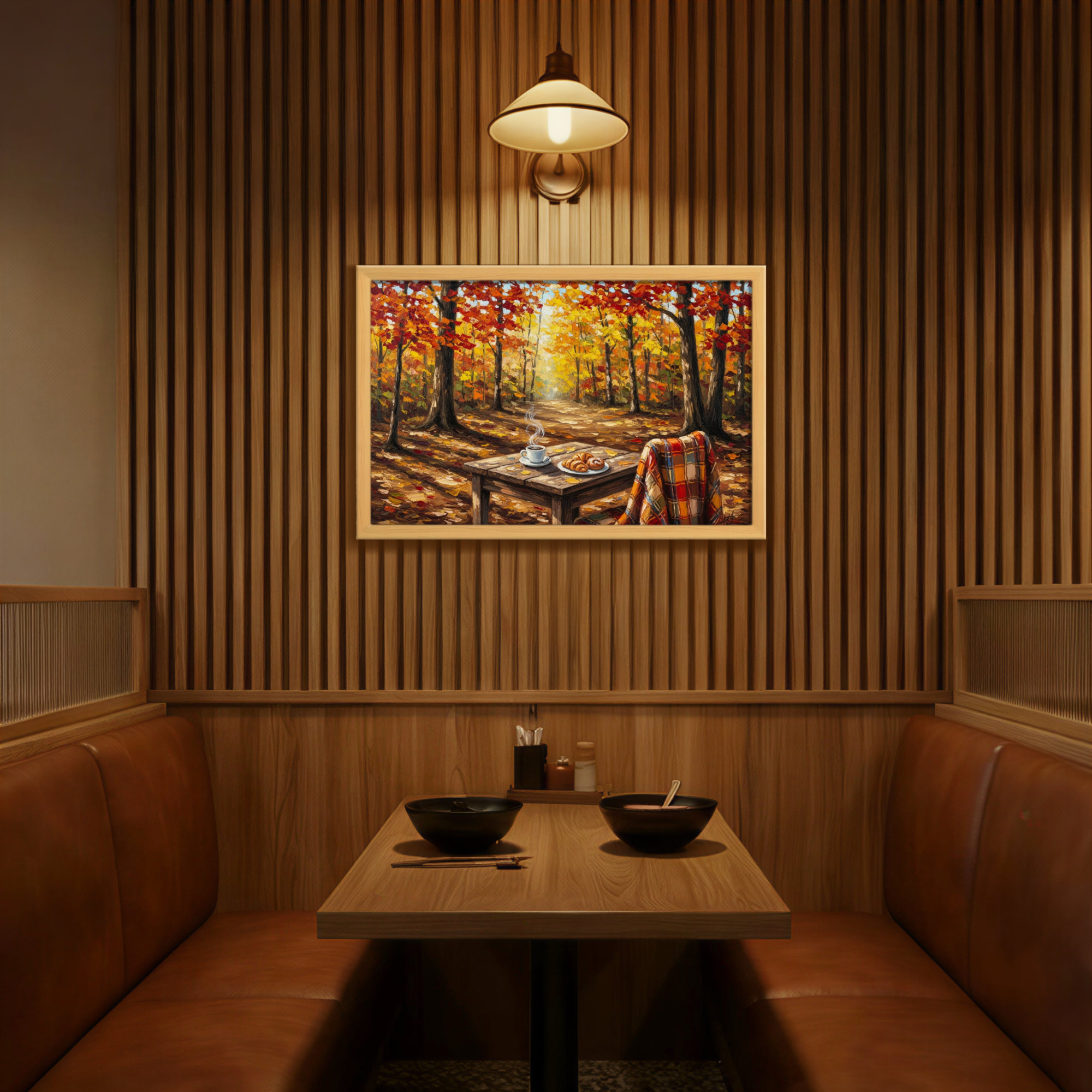 Winston Porter Landscape & Nature Autumn Forest Table Coffee And ...
