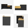 Ebern Designs L-Shaped Reception Desk With Storage, Modern Front Desk ...