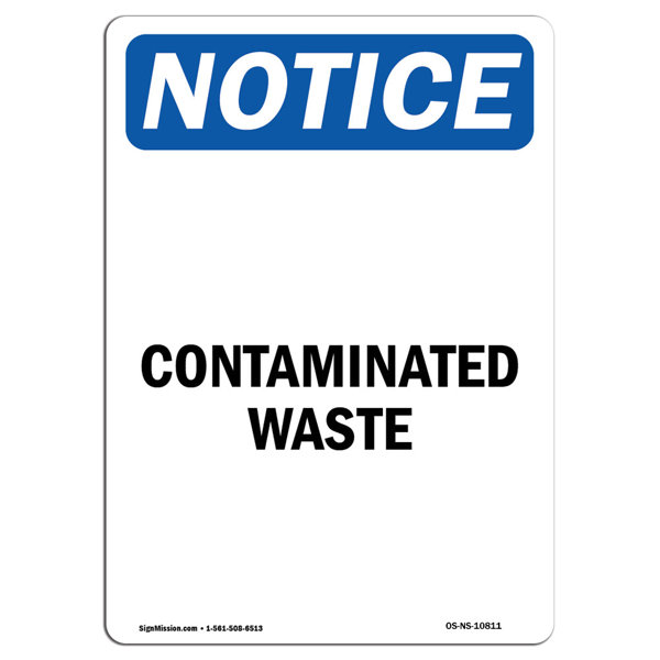 SignMission Contaminated Waste Sign | Wayfair