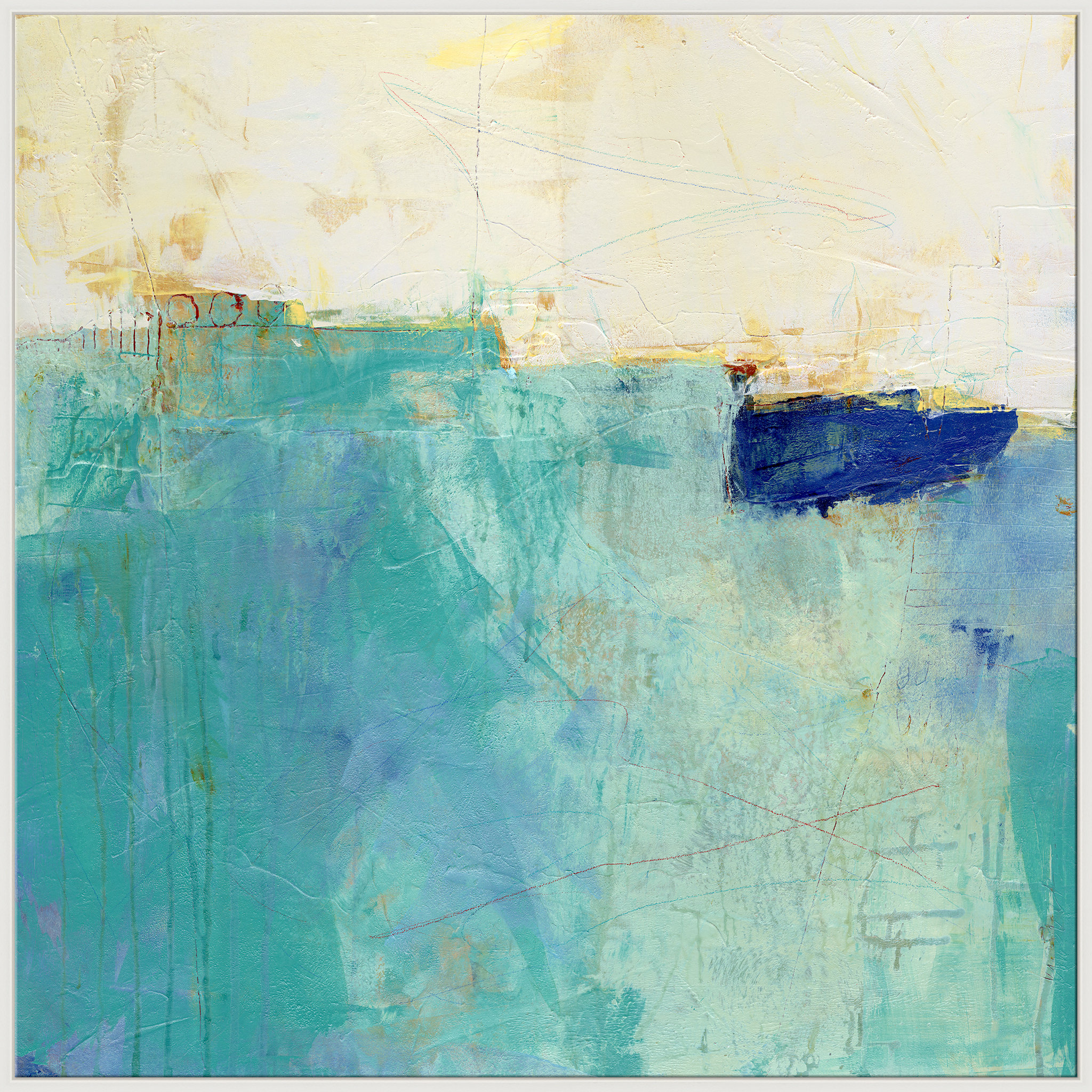 Soicher-Marin Jill Krasner Deep Blue Sea Framed On Canvas by Jill ...