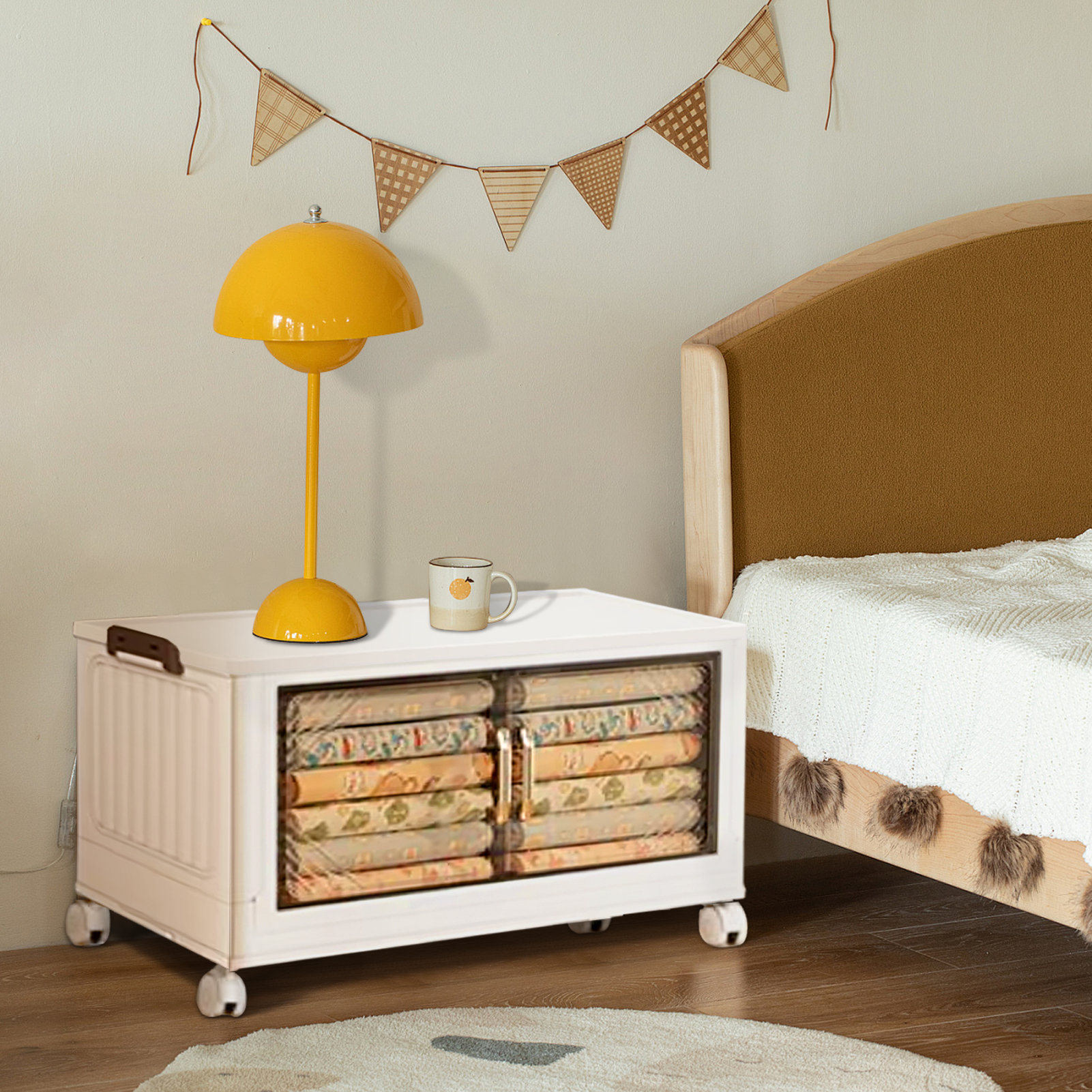 Latitude Run® 56 Qt, 1 Tiers Collapsible Storage Bins Organizer ...