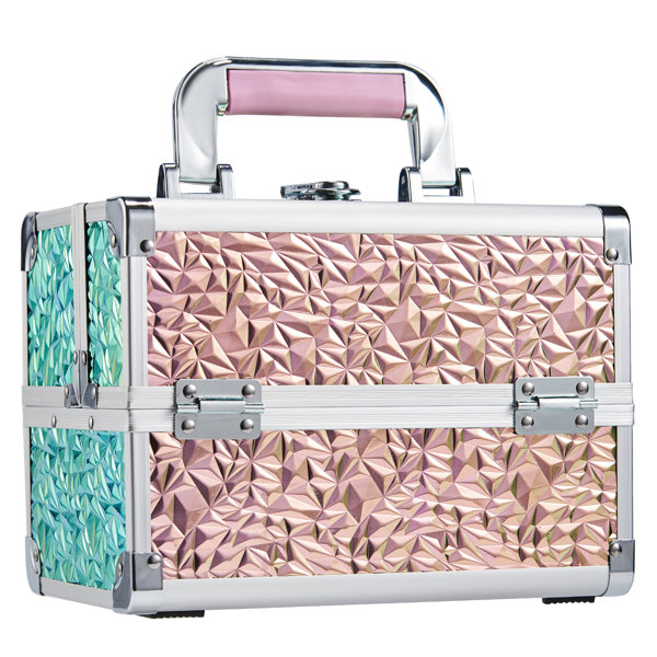 Everly Quinn Metal 2 Compartment Makeup Organizer | Wayfair