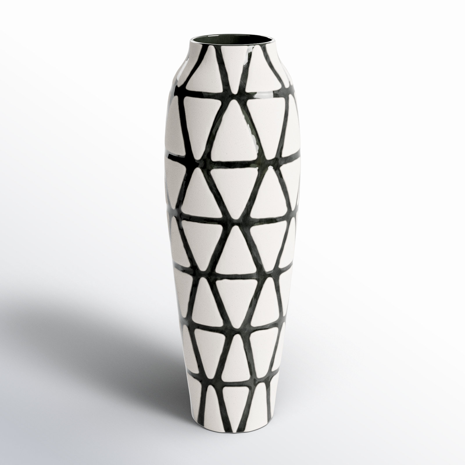 George Oliver Pewter Clay Geometric Cylinder Table Vase | Wayfair