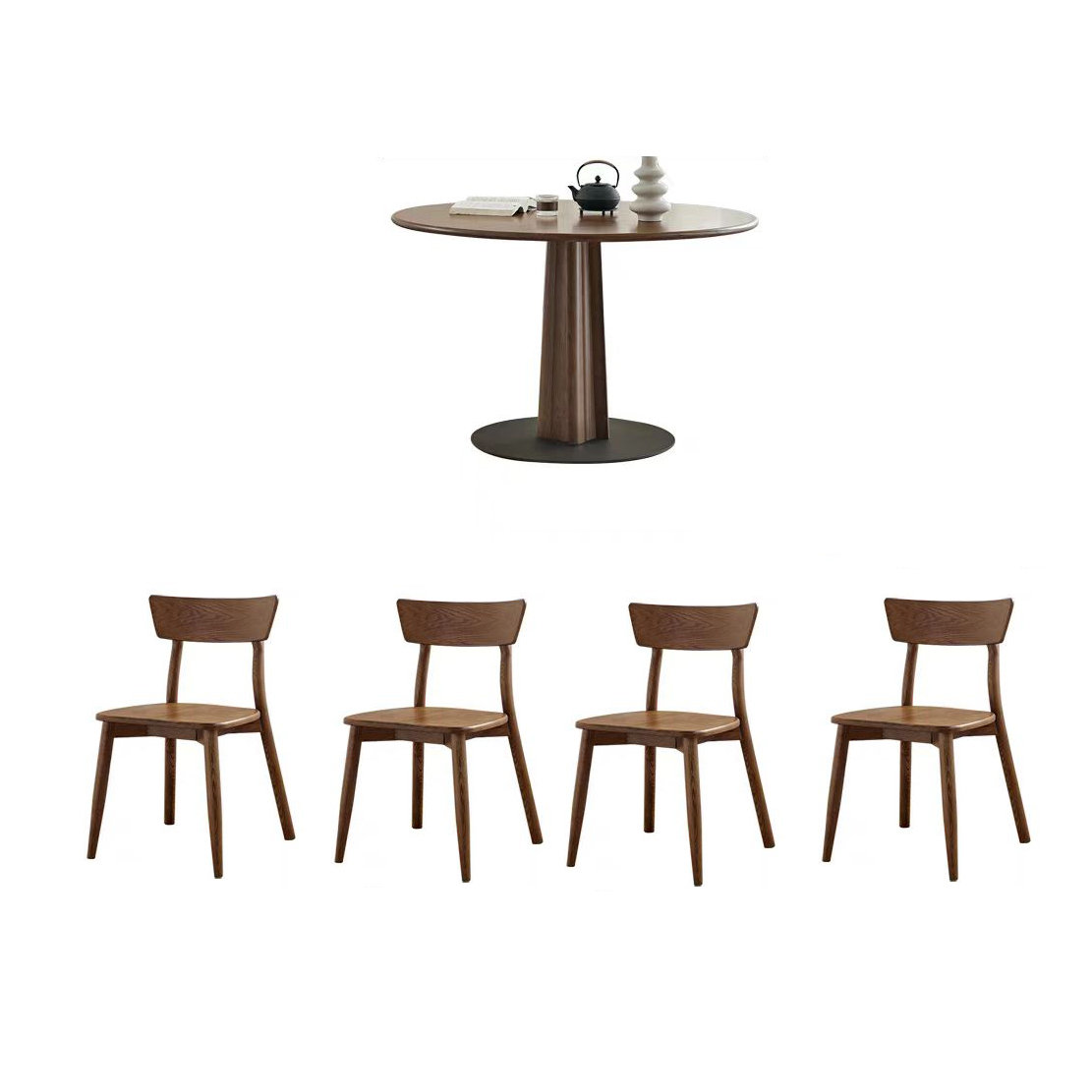 HomeLuxea Minimally designed round table chair combination - Wayfair Canada