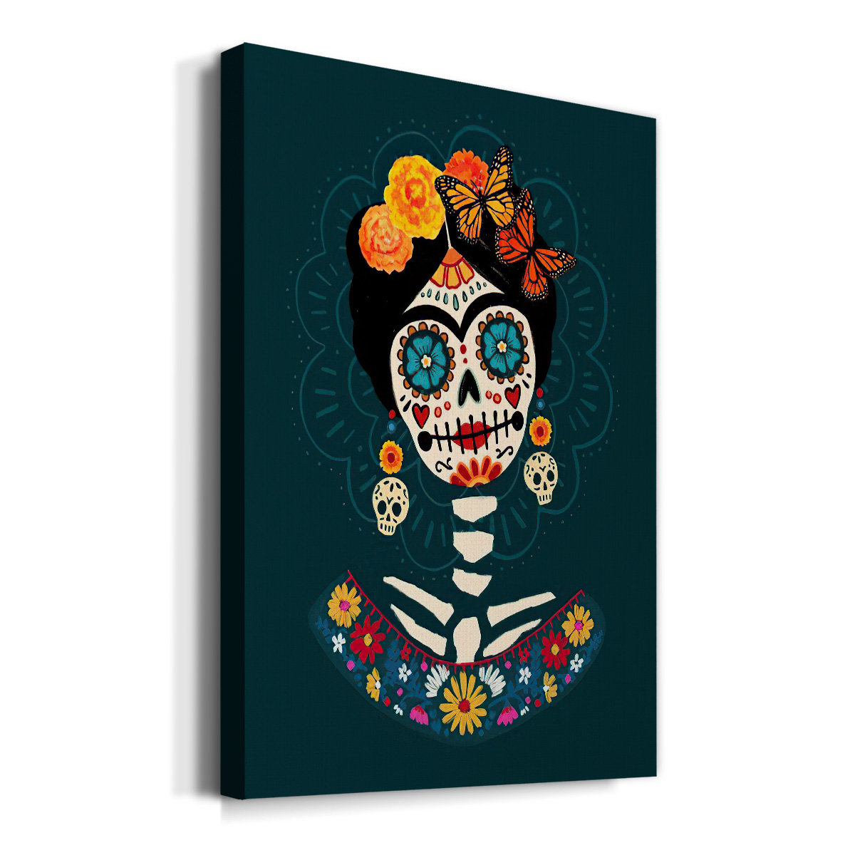 The Holiday Aisle® Bright Day Of The Dead II Premium Gallery Wrapped ...