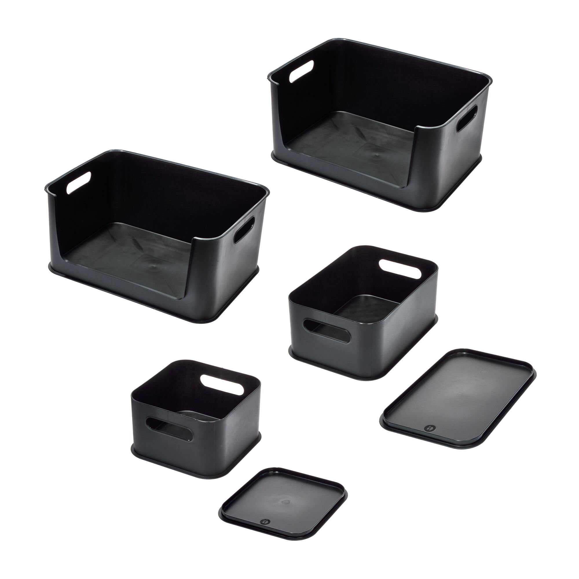 iDesign Recycled Plastic Garage Storage Bin Starter, Set of 6 –Matte ...