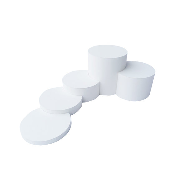 Rebrilliant White Round Display Stands Risers Glorifiers 4 Jewelry ...