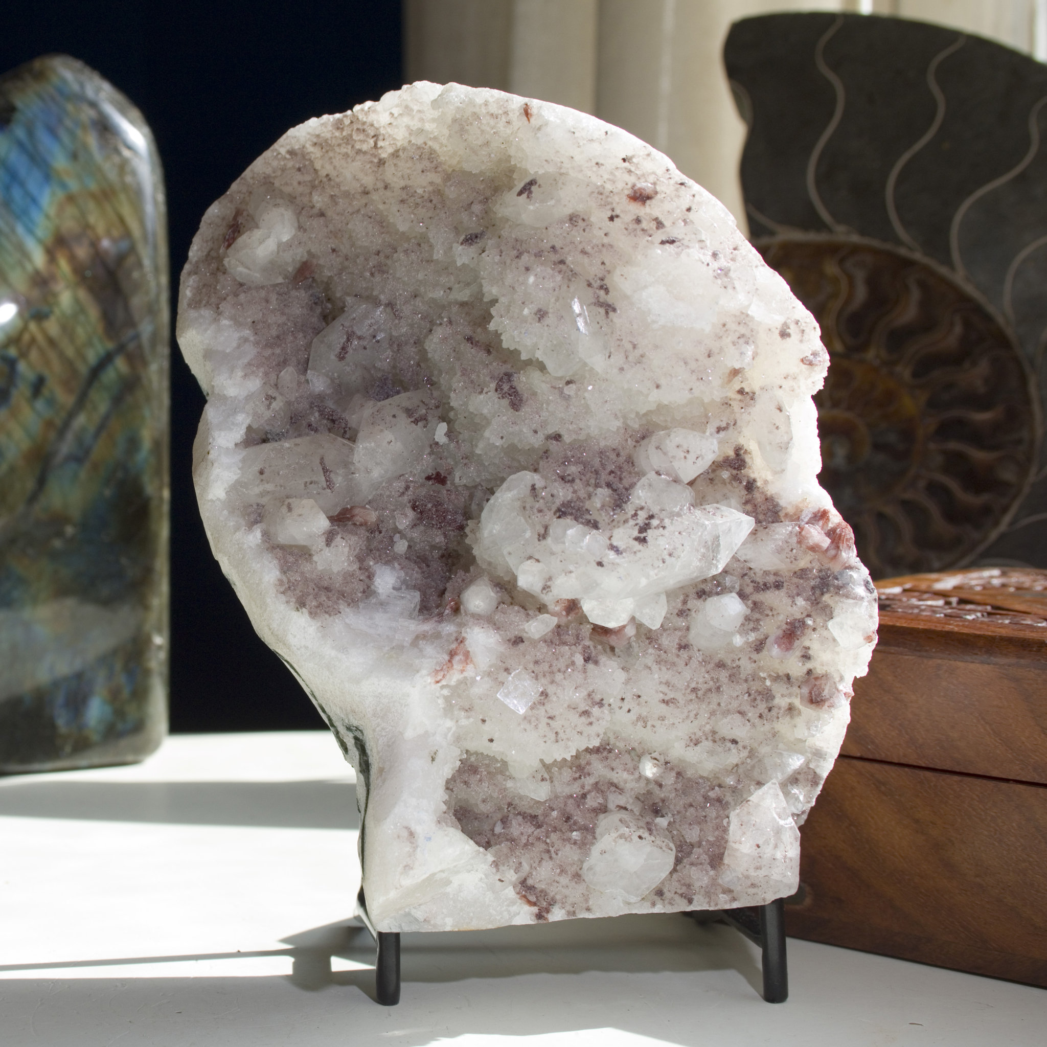 Orren Ellis Apophyllite with Red Stilbite | Wayfair