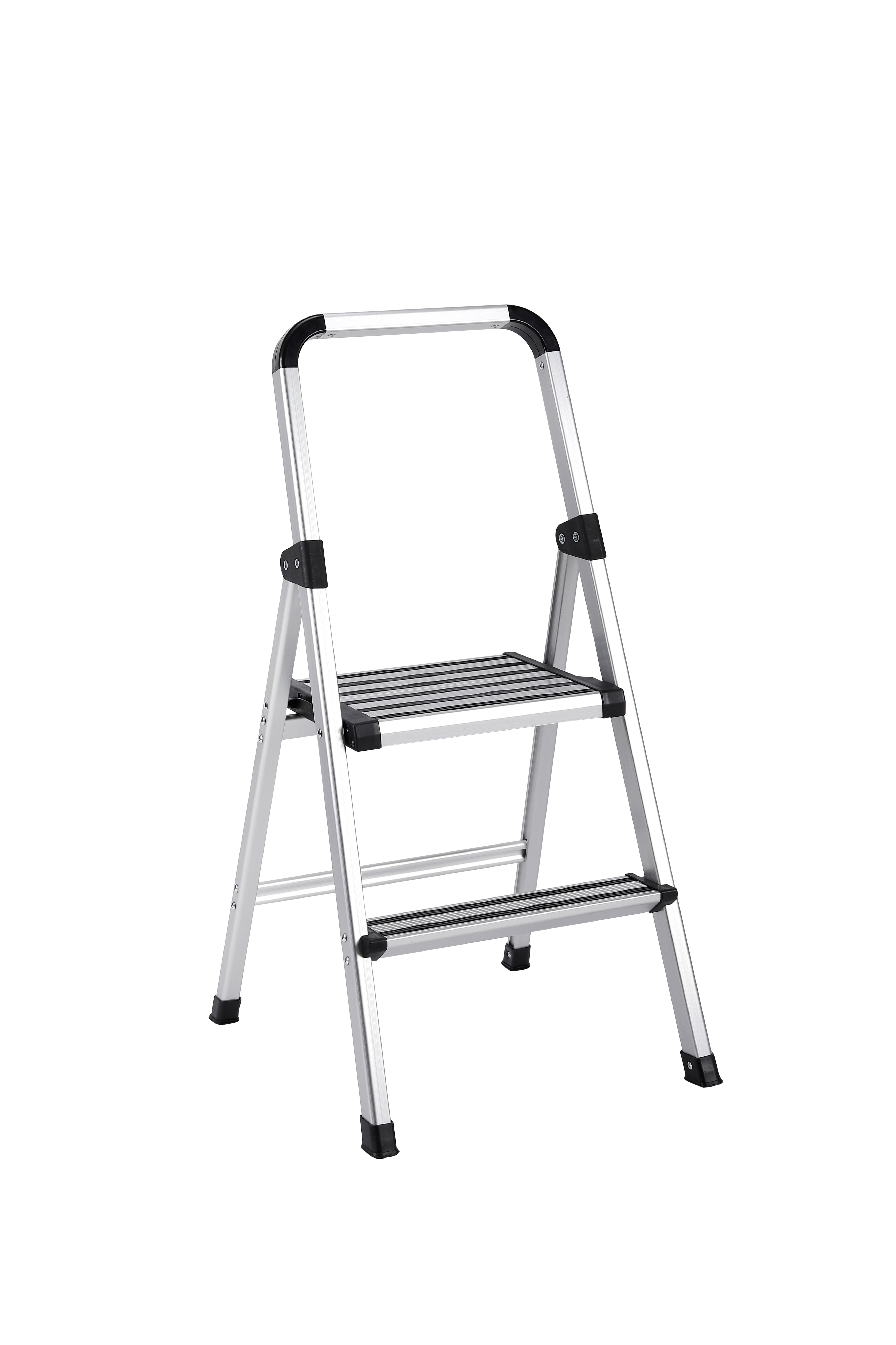 BirdRock Home 2-Step Aluminum Step Ladder - Sturdy Thin Folding Stool ...
