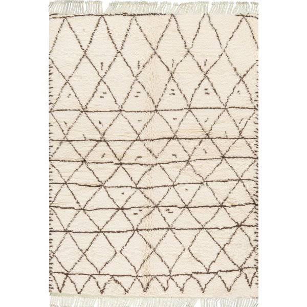 Bokara Rug Co., Inc. Hand-Knotted High-Quality Brown and Ivory Area Rug ...