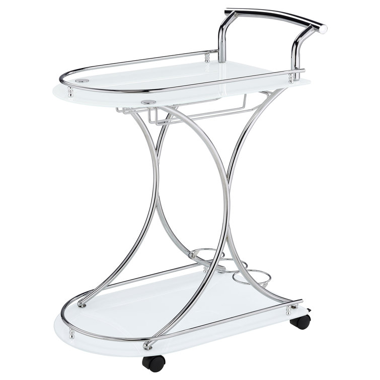 Everly Quinn Youri Wood Bar Cart - Wayfair Canada