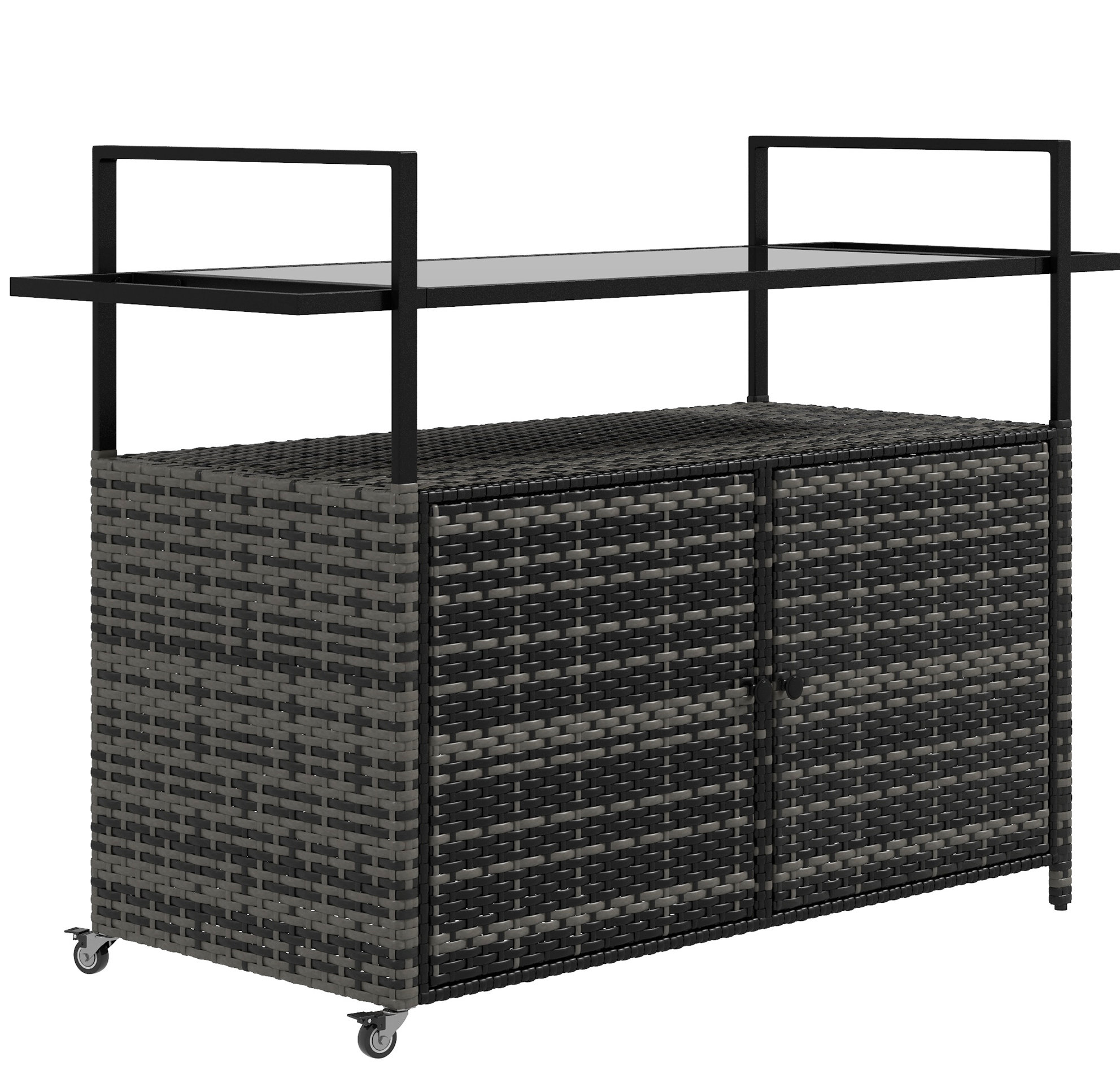 Rebrilliant Olsa Rebrilliant Bar Counter with Steel Frame - Wayfair Canada