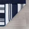Breakwater Bay Monee Striped Navy/White Indoor/Outdoor Area Rug ...