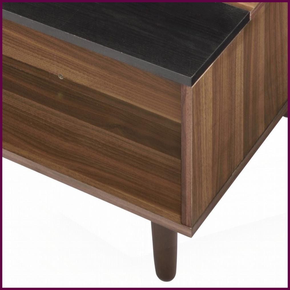 Latitude Run® Walnut & Black Lift Top Coffee Table for Living Room ...
