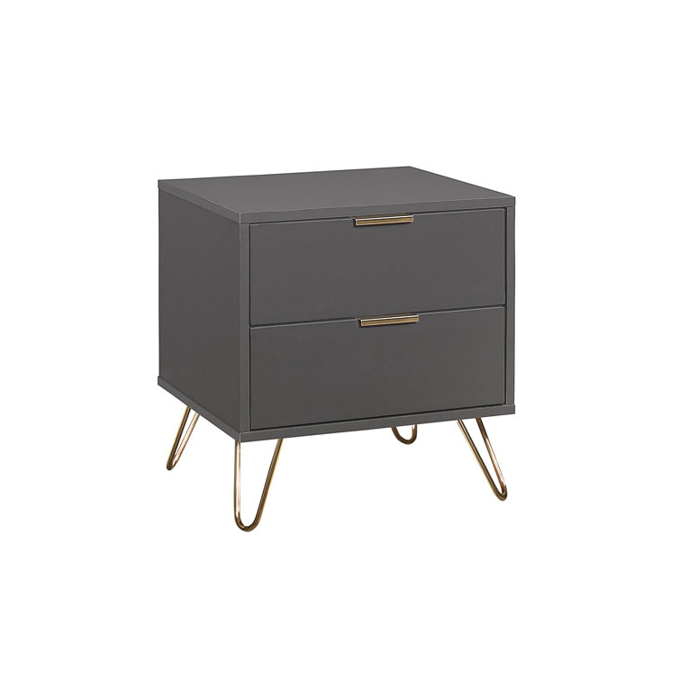 Mercury Row Arlo 2 Drawer Bedside Table & Reviews | Wayfair.co.uk