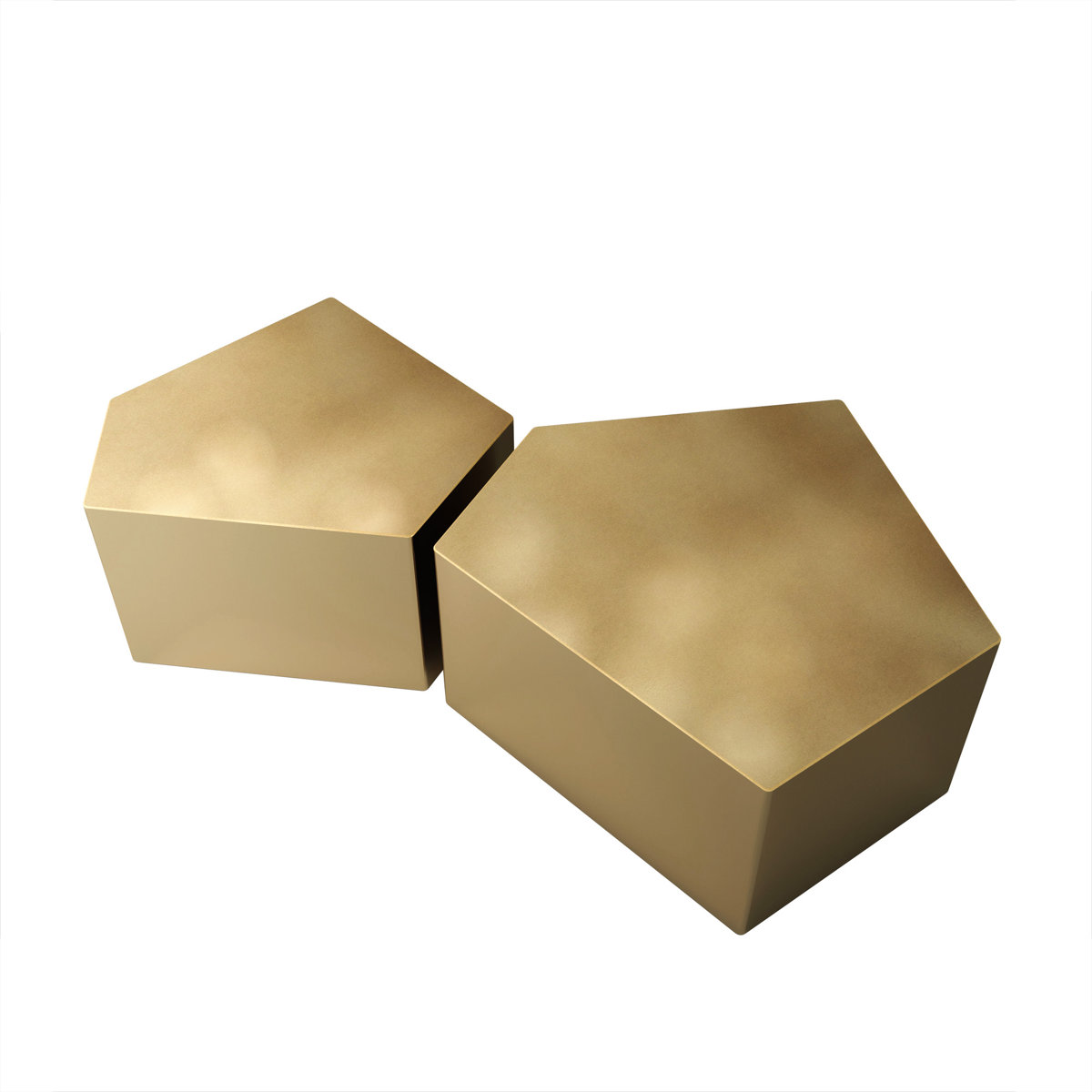 Mercer41 Irregular Pentagon Nesting Coffee Table Set | Wayfair