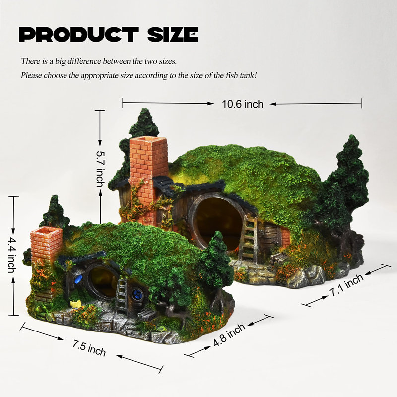 Tucker Murphy Pet™ Aquarium decorations like castle-themed fish tank ...