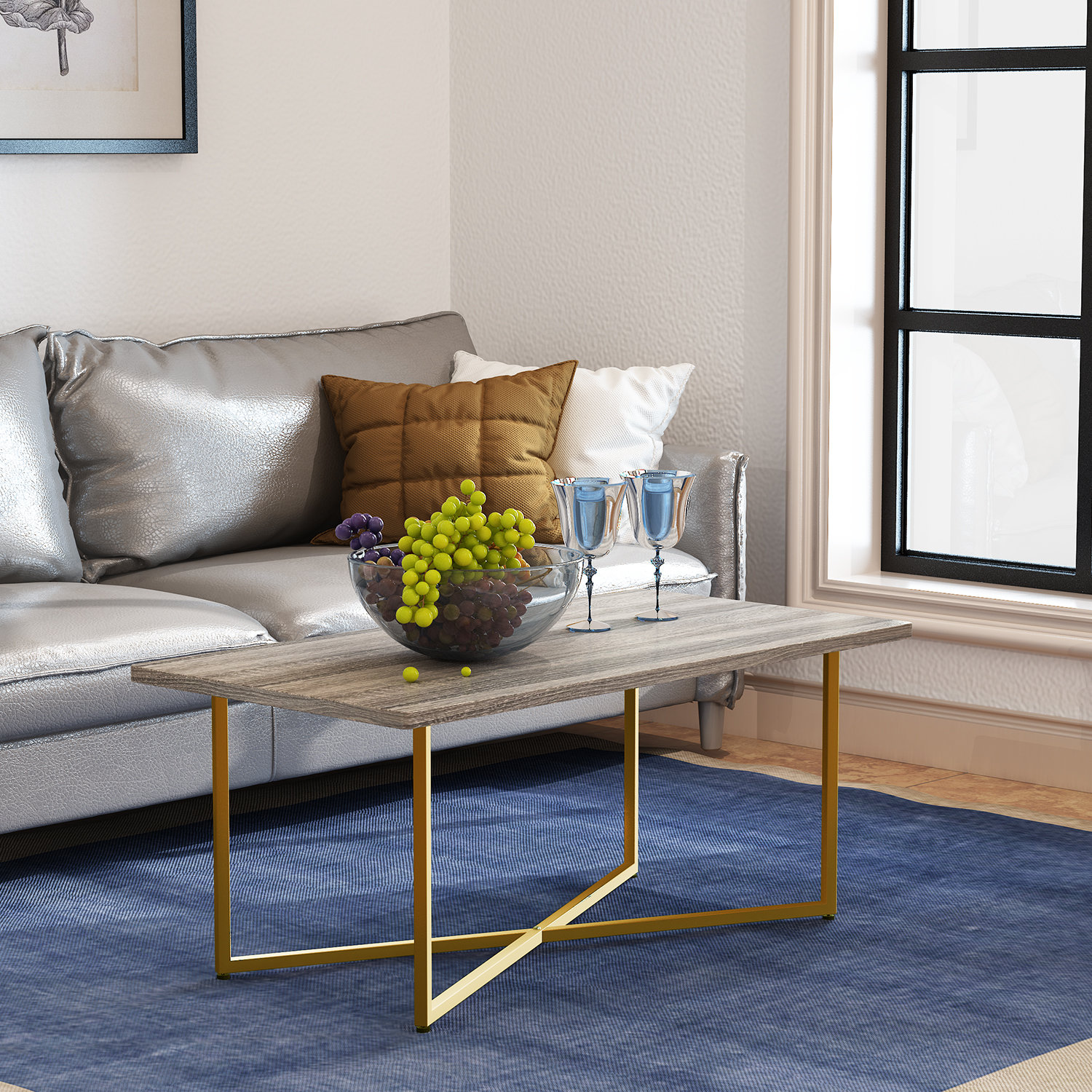 Mercer41 Lemarr Cross Legs End Table - Wayfair Canada