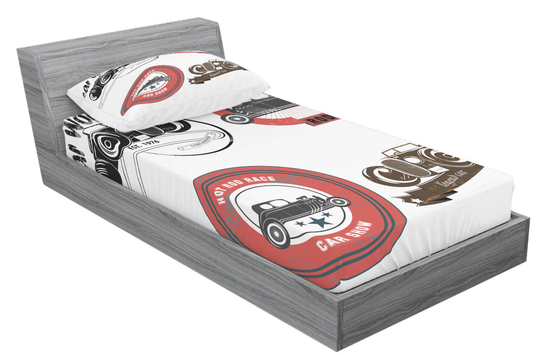 Ambesonne Cars Sheet Set | Wayfair